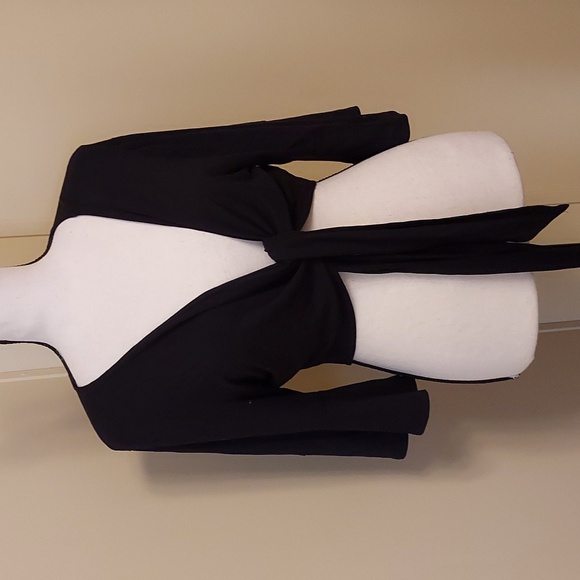 Destiny 101 | Sweaters | Elegant Black Tiefront Shrug | Poshmark